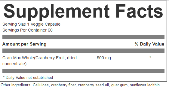Cran-Max, 60 caps - NutriKey