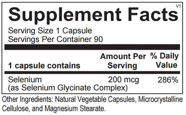 Reacted Selenium, 90 caps - NutriKey